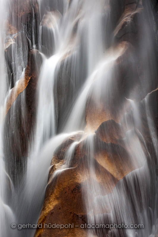 Detail of beautiful waterfall, Valle Cochamo, Patagonia Chile - Image ...